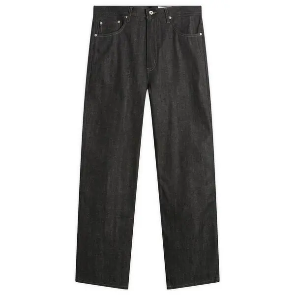 NEIGHBORHOOD Straight Leg Rigid Selvedge Denim Jeans - Black