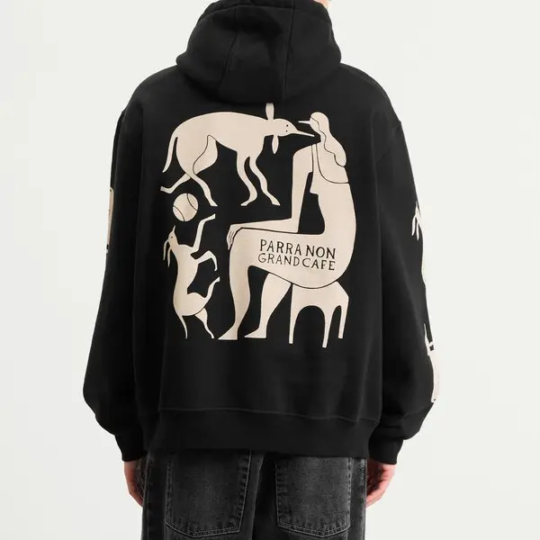 PARRA Non Grand Café" Printed Hoodie
