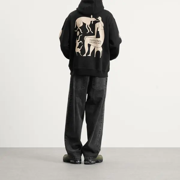 PARRA Non Grand Café" Printed Hoodie