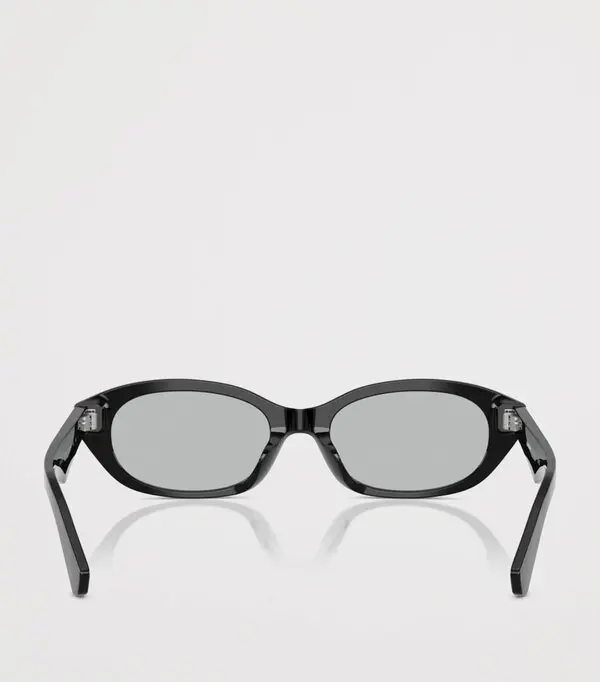 Burberry Acetate Oval Sunglasses