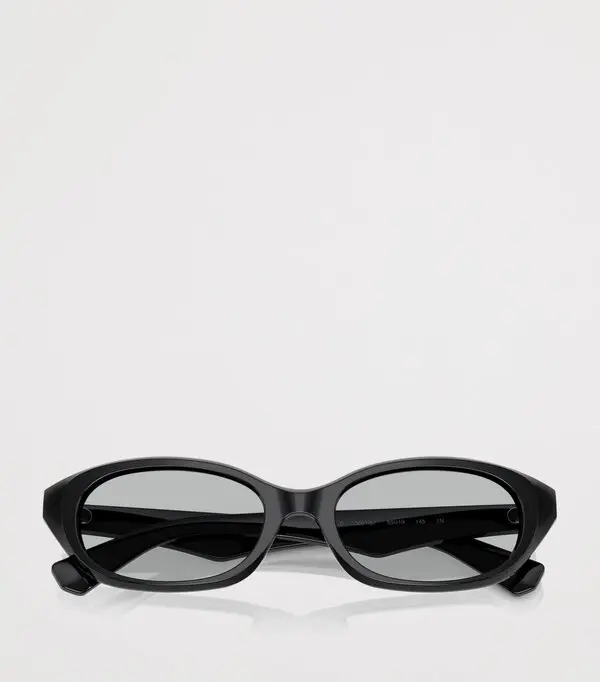 Burberry Acetate Oval Sunglasses