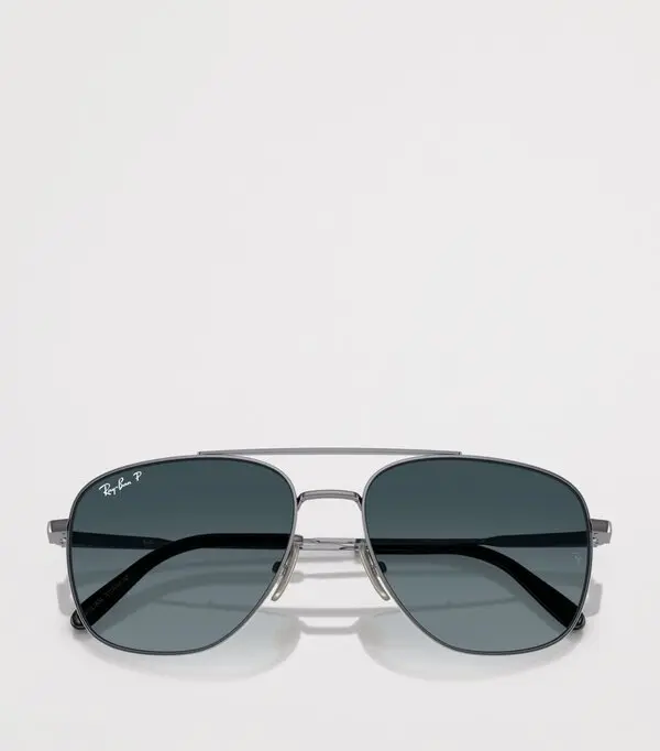 Ray-ban Titanium William Square Sunglasses