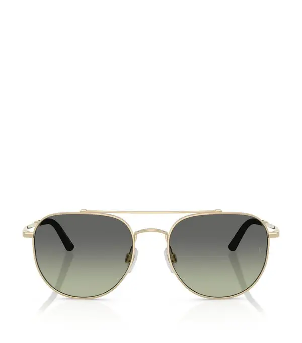 Oliver Spencer X Roger Federer Metal R-10 Pilot Sunglasses - Gold