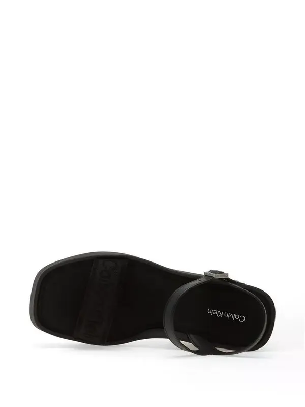 Calvin Klein Logo-embroidered Wedge Sandals