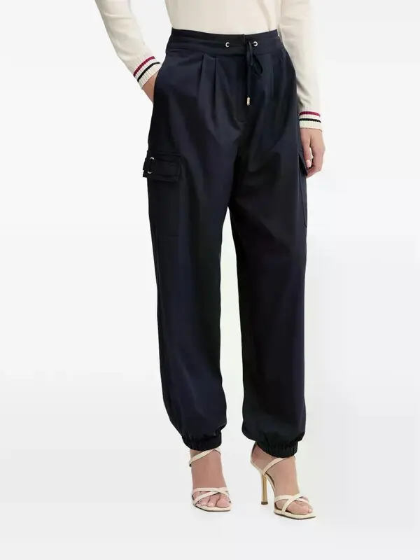 Liu Jo Logo-plaque Drawstring Track Pants - Blue