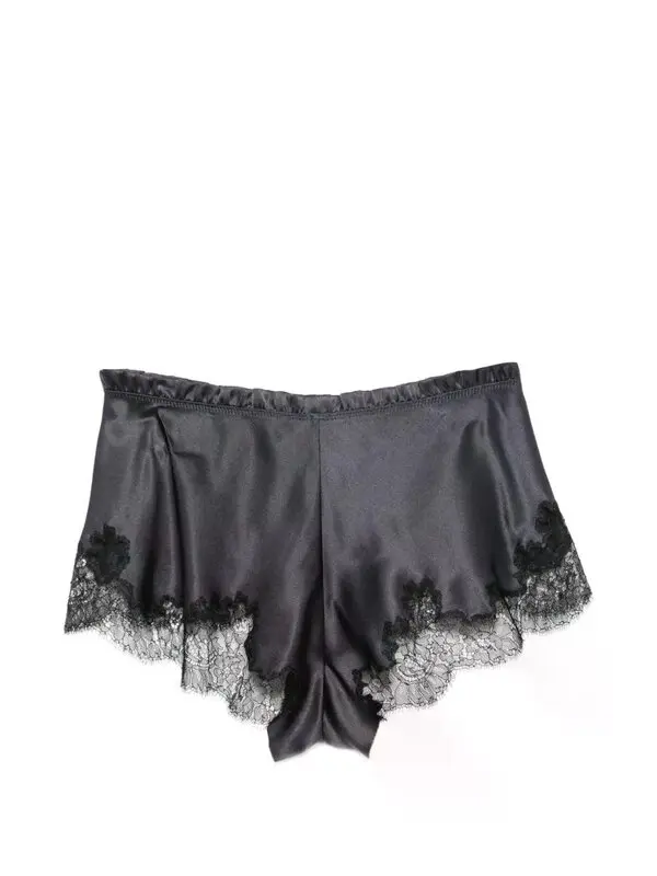Carine Gilson Lace-trim Silk Shorts