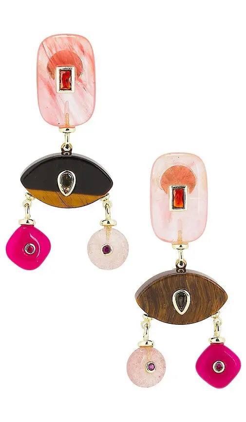 Dannijo Maribel Earrings - Pink