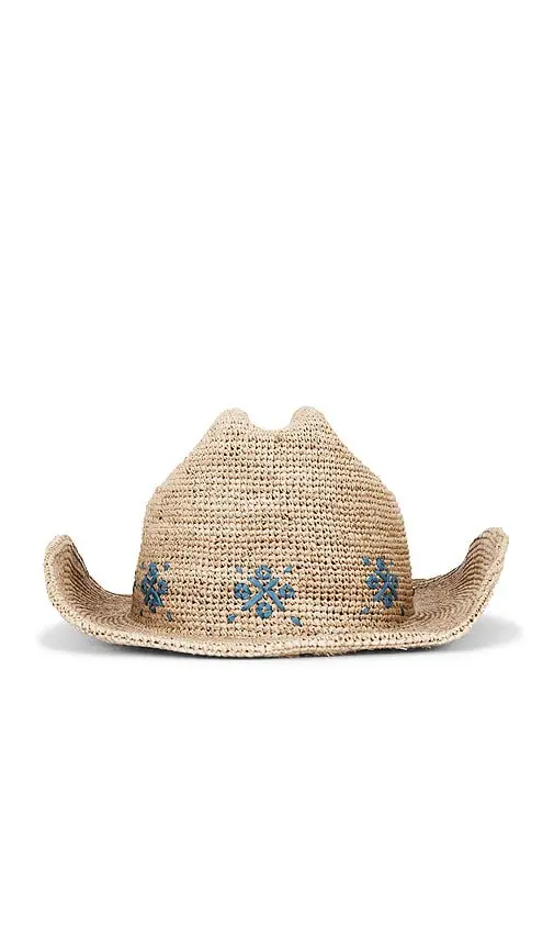 Brixton Odessa Straw Packable Cowboy Hat In . Also - Tan