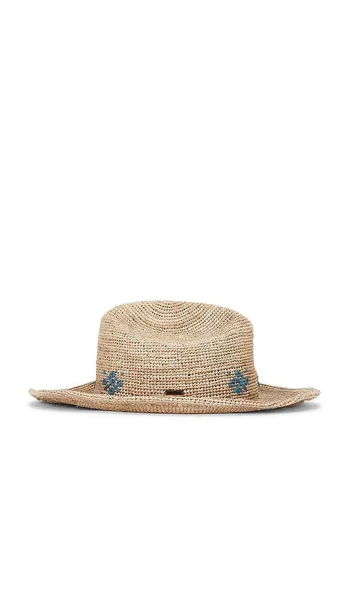 Brixton Odessa Straw Packable Cowboy Hat In . Also