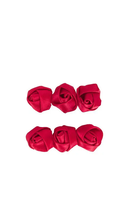 PETIT MOMENTS X Scott King Hair Olivia Barrette Clips - Red