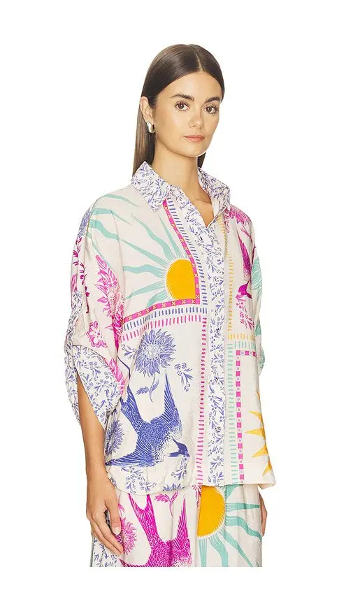 Agua Bendita Chrissy Alina Printed Top - Multi