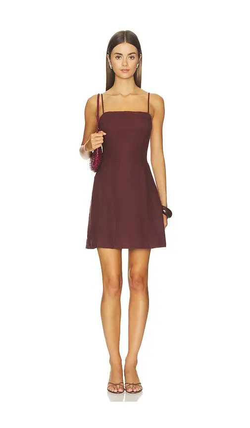 Beyond Yoga Softwash Linen Seaside Mini Dress In . Also - Brown