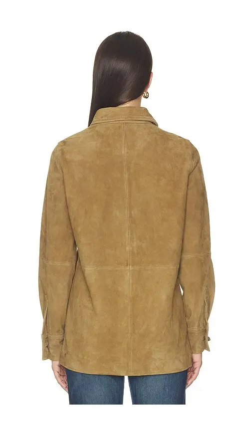 RÓHE Suede Pankou Overshirt In . Also