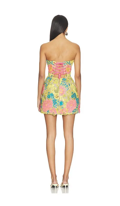 BRONX BANCO Soleil Sequin Maraya Strapless Mini Dress