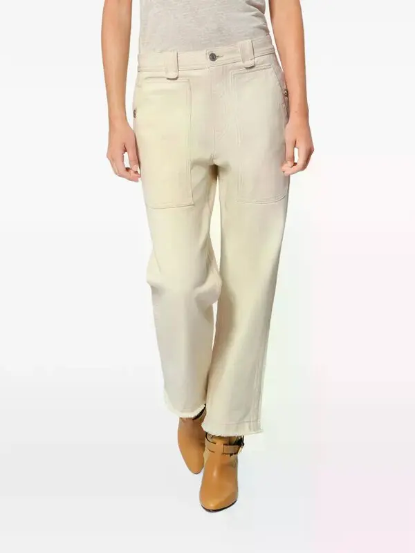 MARANT ETOILE Ermina Straight-leg Jeans - Neutrals