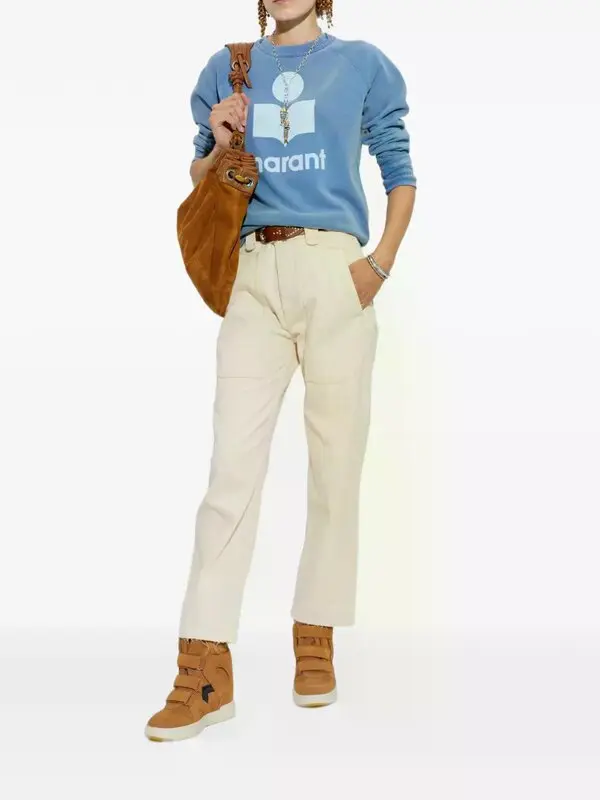 MARANT ETOILE Ermina Straight-leg Jeans - Neutrals