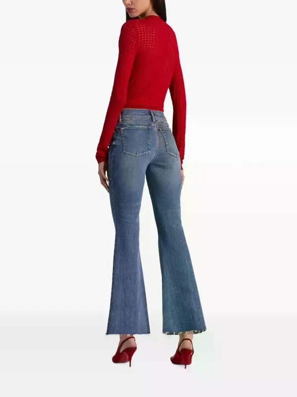 Alice + Olivia Pointelle-knit Cardigan