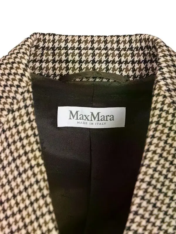 Max Mara Houndstooth-pattern Double-breasted Blazer