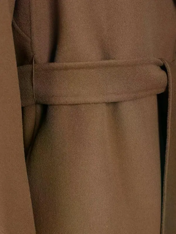 Max Mara Belted Wool Coat - Brown