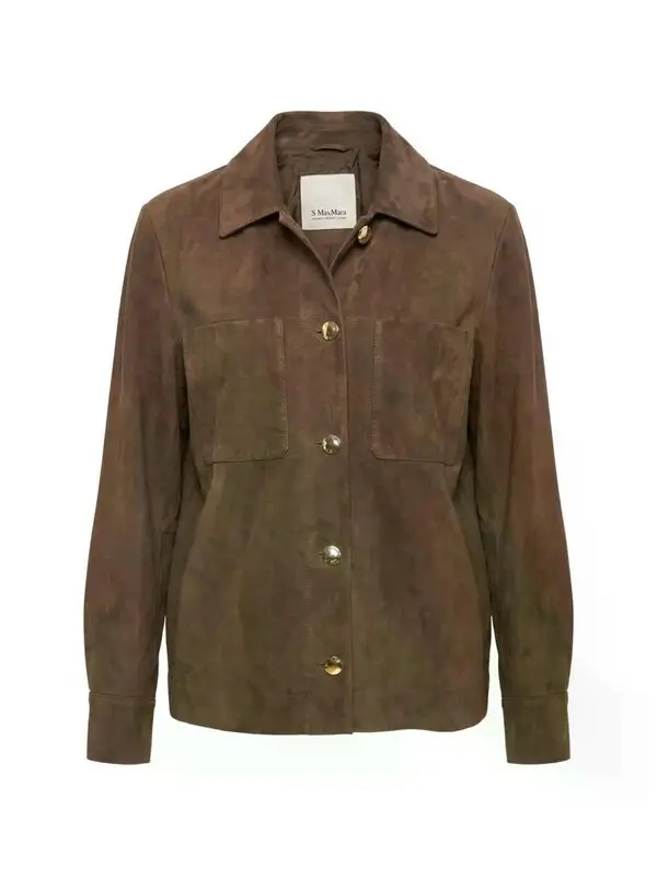 Max Mara Suede Patch-pocket Jacket