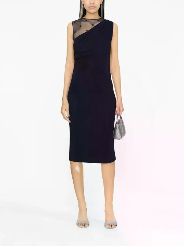 Givenchy Mesh-panel Midi Dress
