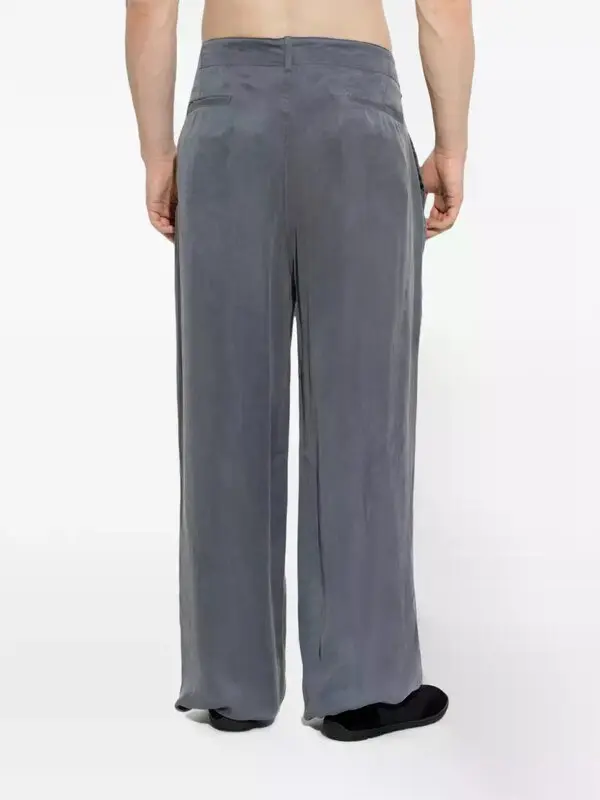 Giorgio Armani Flat-front Wide-leg Trousers
