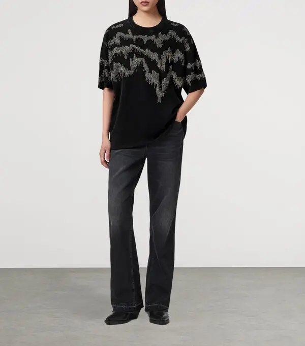 ALLSAINTS Embellished Maia Etta T-shirt