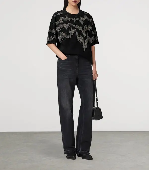 ALLSAINTS Embellished Maia Etta T-shirt