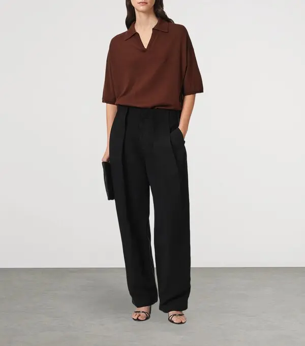 ALLSAINTS Wool Bern Polo Shirt