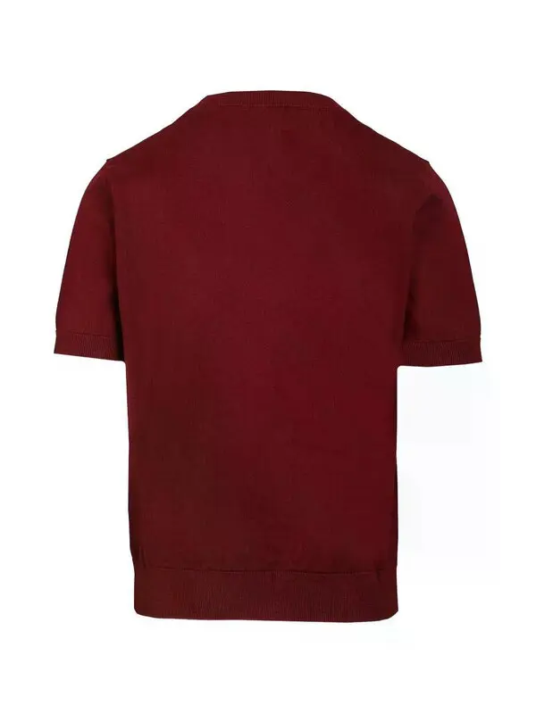 Max Mara Ribbed-trim Short-sleeve T-shirt - Red