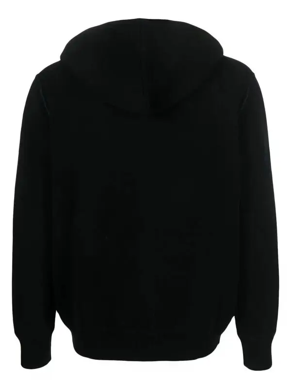 ALLUDE Classic-hood Zip-up Jumper