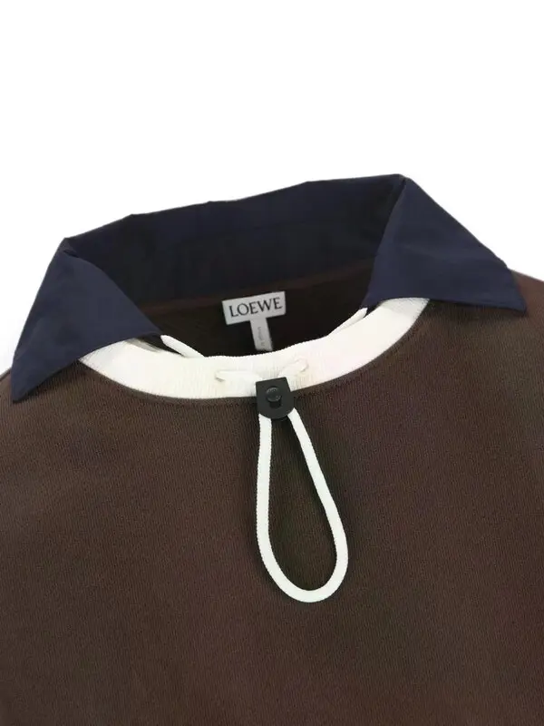 Loewe Drawstring-collar Elasticated-hem Sweater