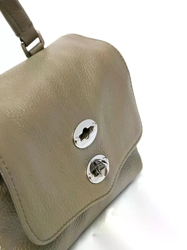 ZANELLATO Large Postina Leather Tote Bag - Green