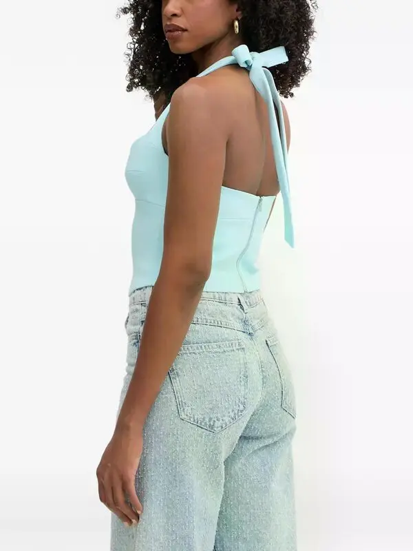 Bardot Deserae Halterneck Corset-style Top
