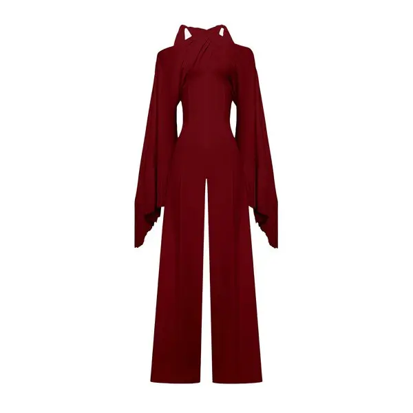 SANCTUMUM Caelestis Jumpsuit In Carmine - Red