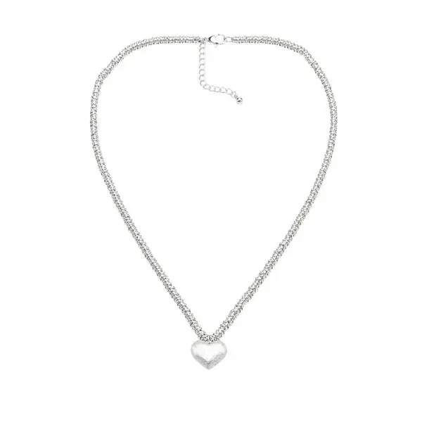UCHI & SOTO Kokoro Heart Necklace - Silver