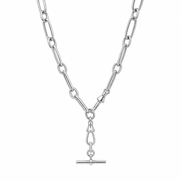 HYE JANE JEWELRY Lauren T-bar Necklace - Silver