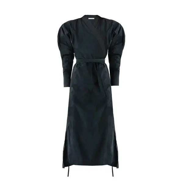 SANCTUMUM Gia Kimono Wrap Dress - Black
