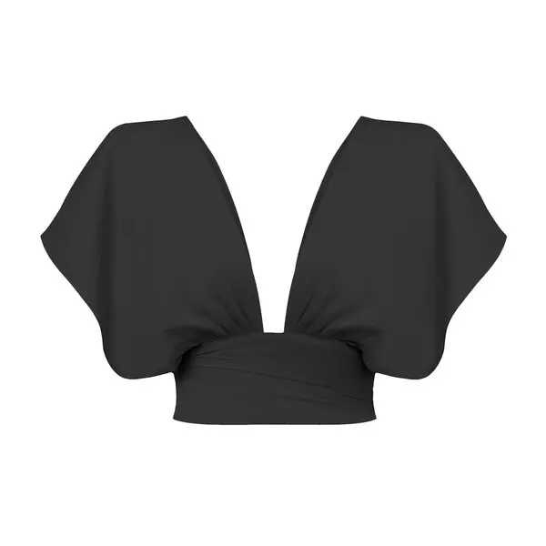 SANCTUMUM Amber Top In Midnight - Black