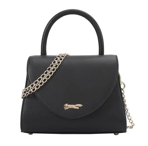 PAUL COSTELLOE Cilo Leather Crossbody Bag Jet