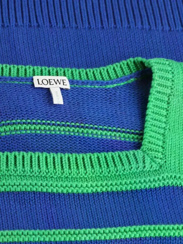 Loewe Striped Anagram-embroidered Sweater