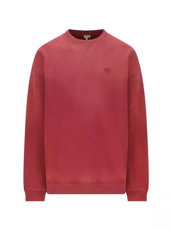 Loewe Anagram-embroidered Sweatshirt - Red