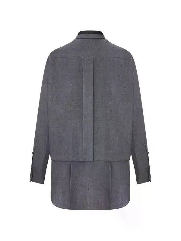 Sacai Pussy-bow Layered Dress
