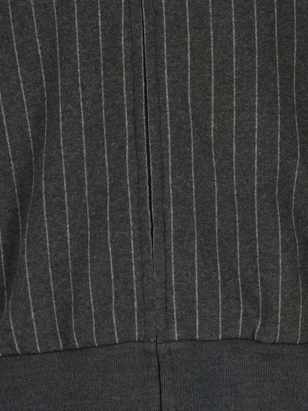 Herno Pinstripe-pattern Drawstring-hood Hoodie