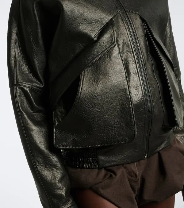 Magda Butrym Leather Blouson Jacket