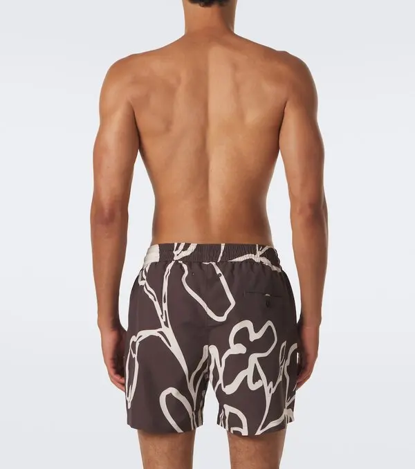 Frescobol Carioca Rio Printed Swim Trunks