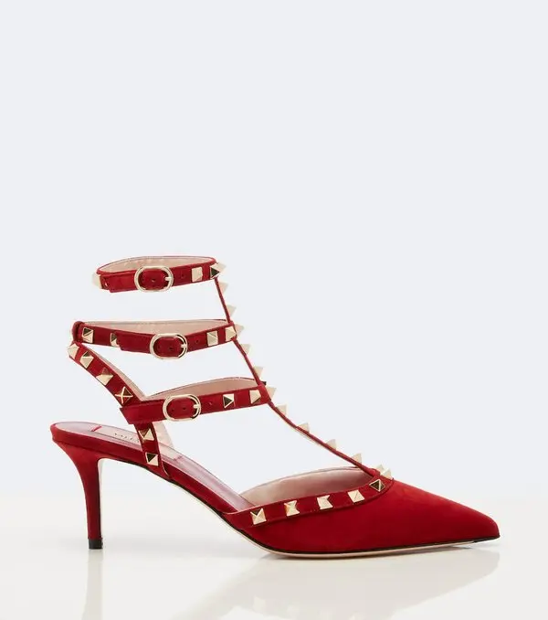 Valentino Garavani Rockstud Suede Pumps
