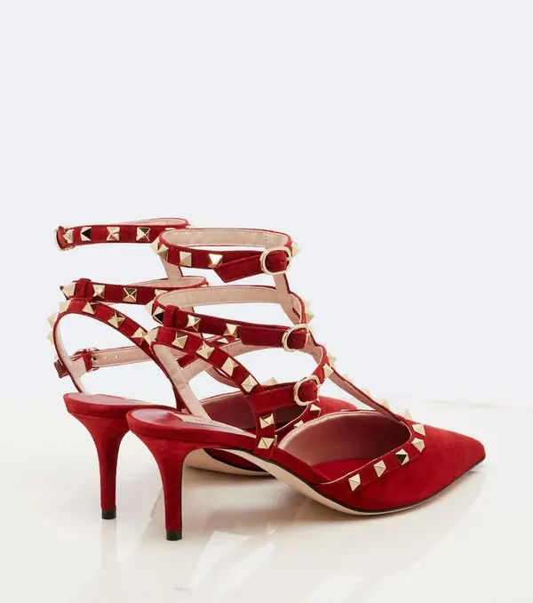 Valentino Garavani Rockstud Suede Pumps