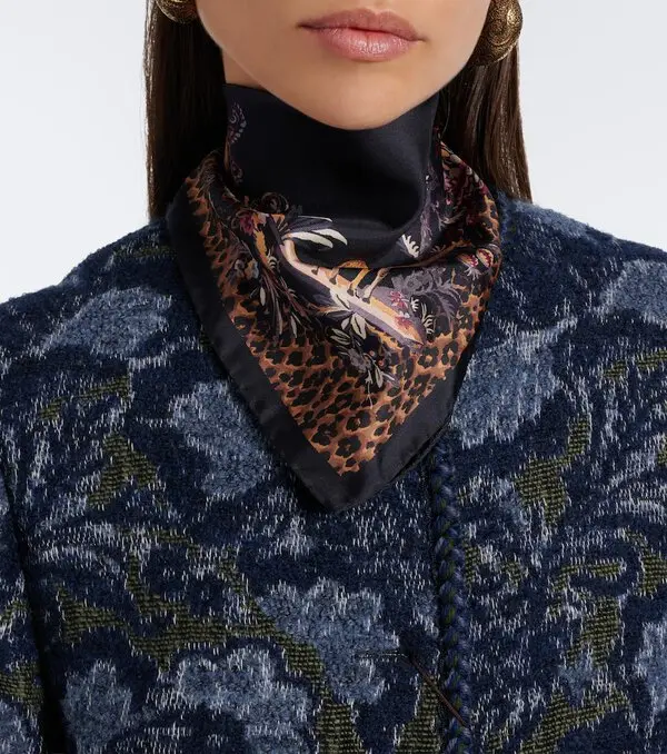 Etro Printed Silk Scarf