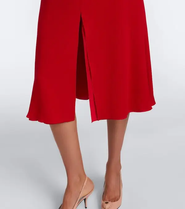 Valentino Garavani Silk Georgette Midi Skirt